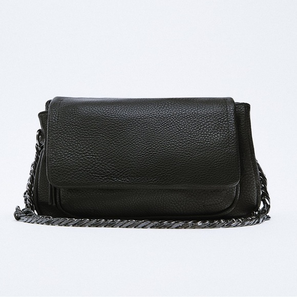 Zara | Bags | Nwt Zara Black Rocker Crossbody Bag | Poshmark
